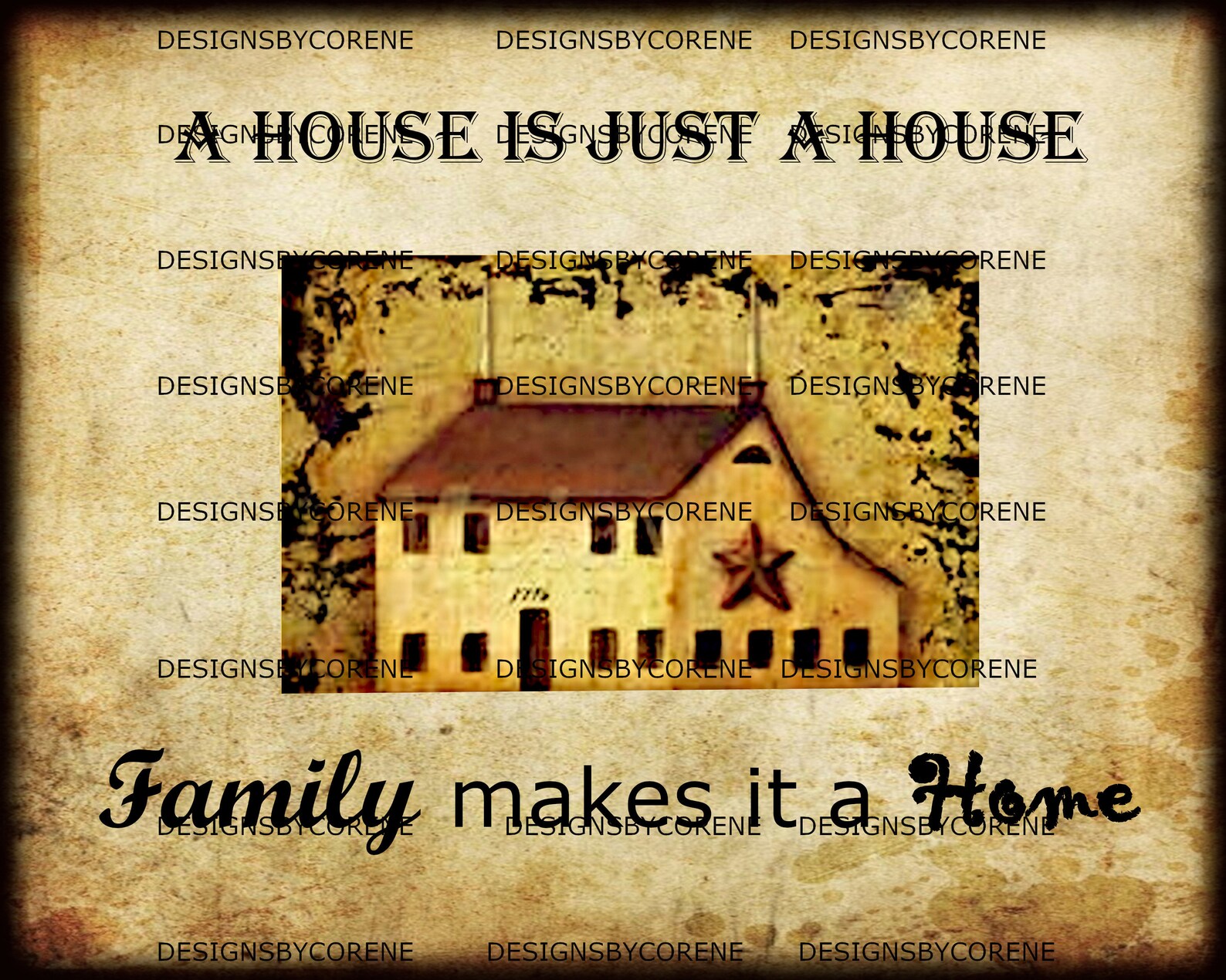 Rustic Family Quote Art Print Farmhouse Country Rustic Wall - Etsy