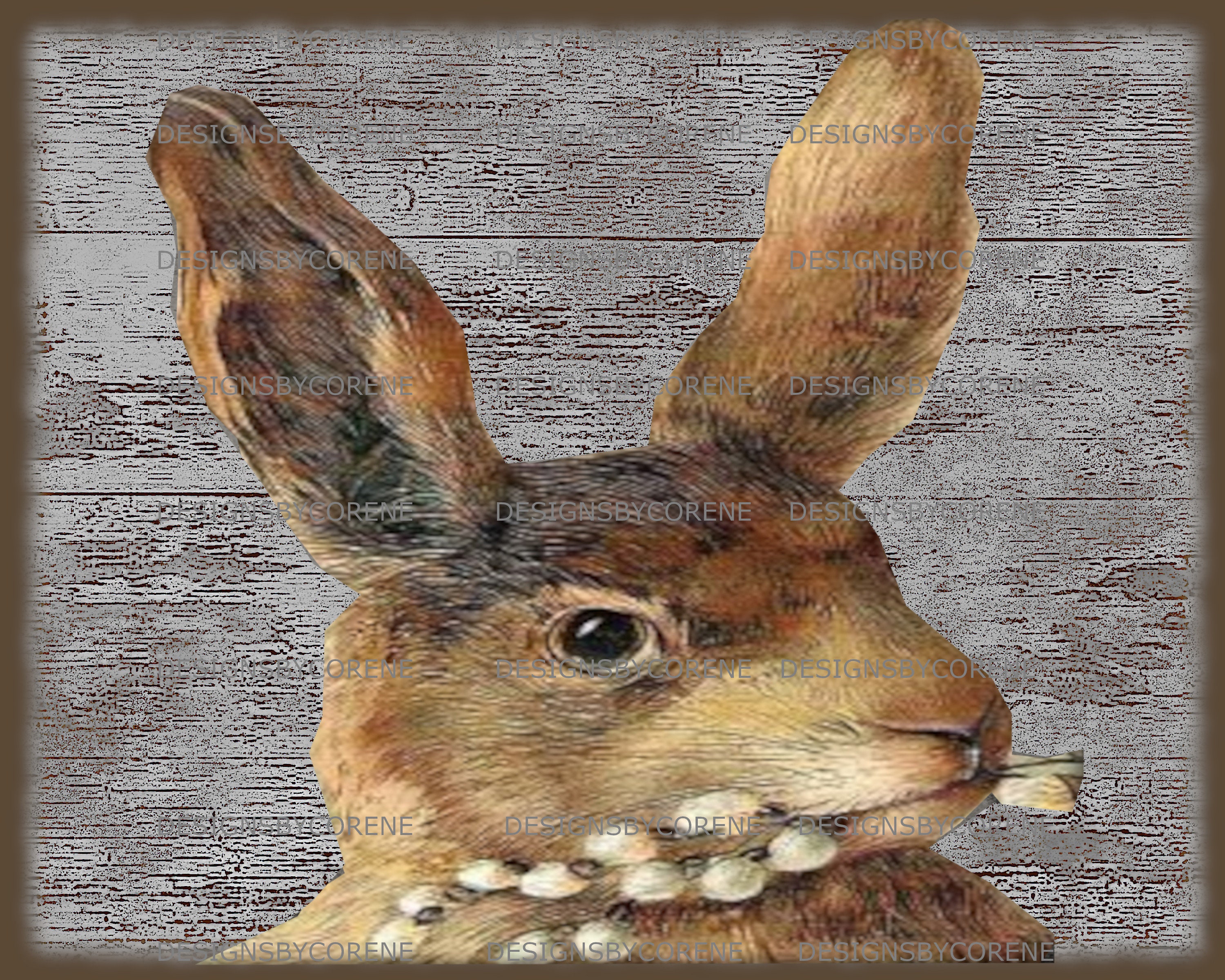Rabbit Head Painting