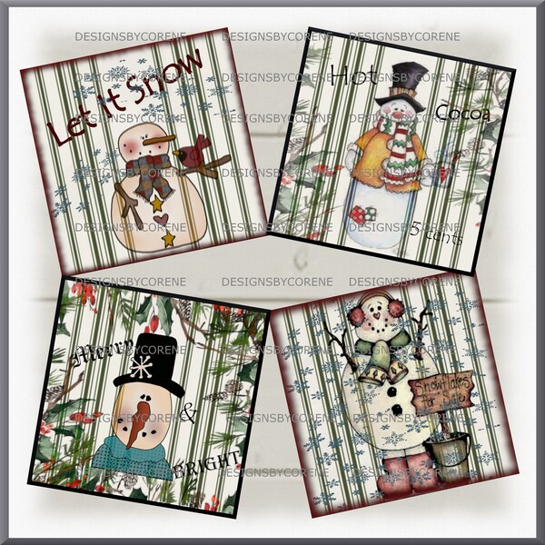 Primitive Christmas Clip Art - Etsy