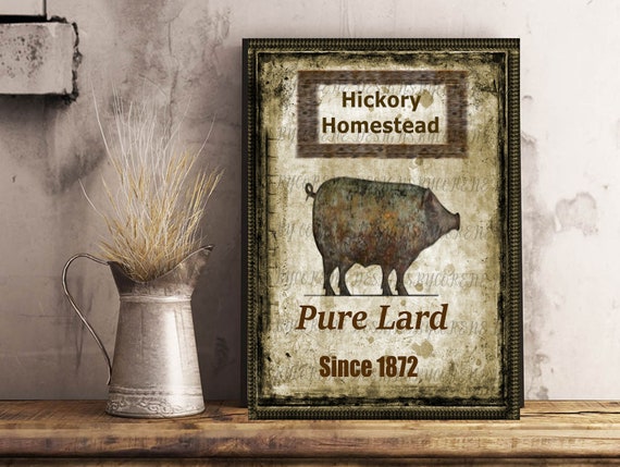 Vintage Lard Labels