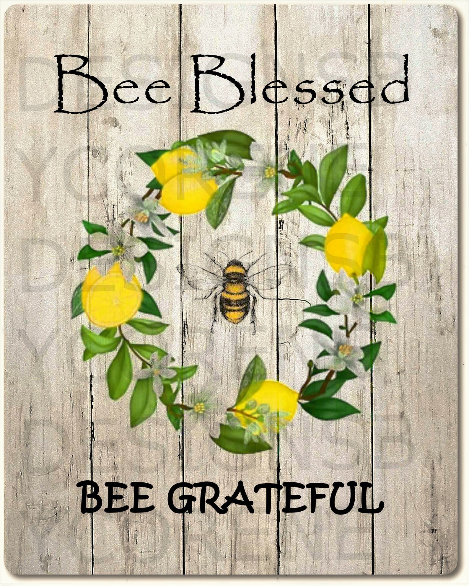 Primitive Vintage Bee Blessed Bee Grateful Digital Download - Etsy
