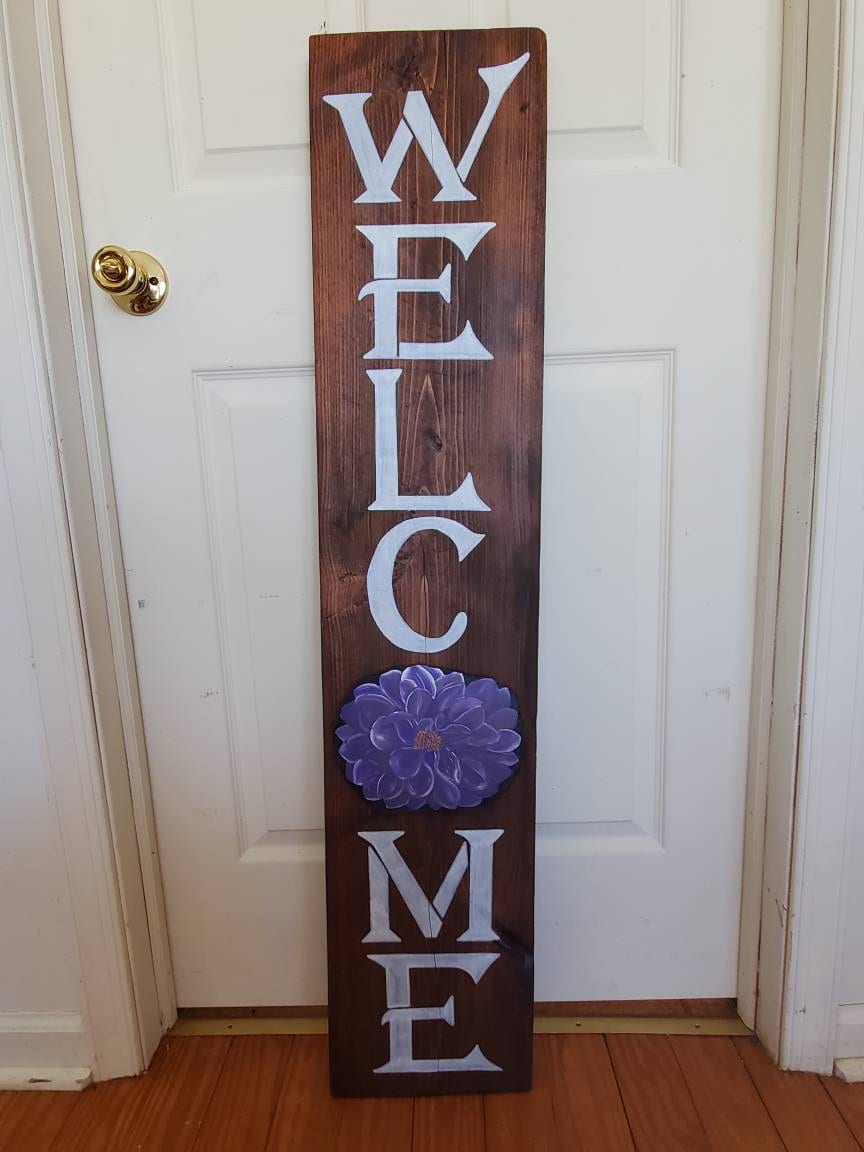 Seasonal Welcome Sign - Etsy