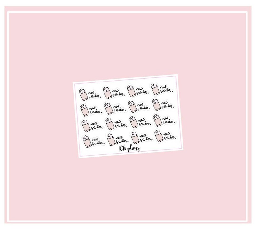 Sticker Happy Mail Doodle Mini Calendar Planner Sticker - Etsy