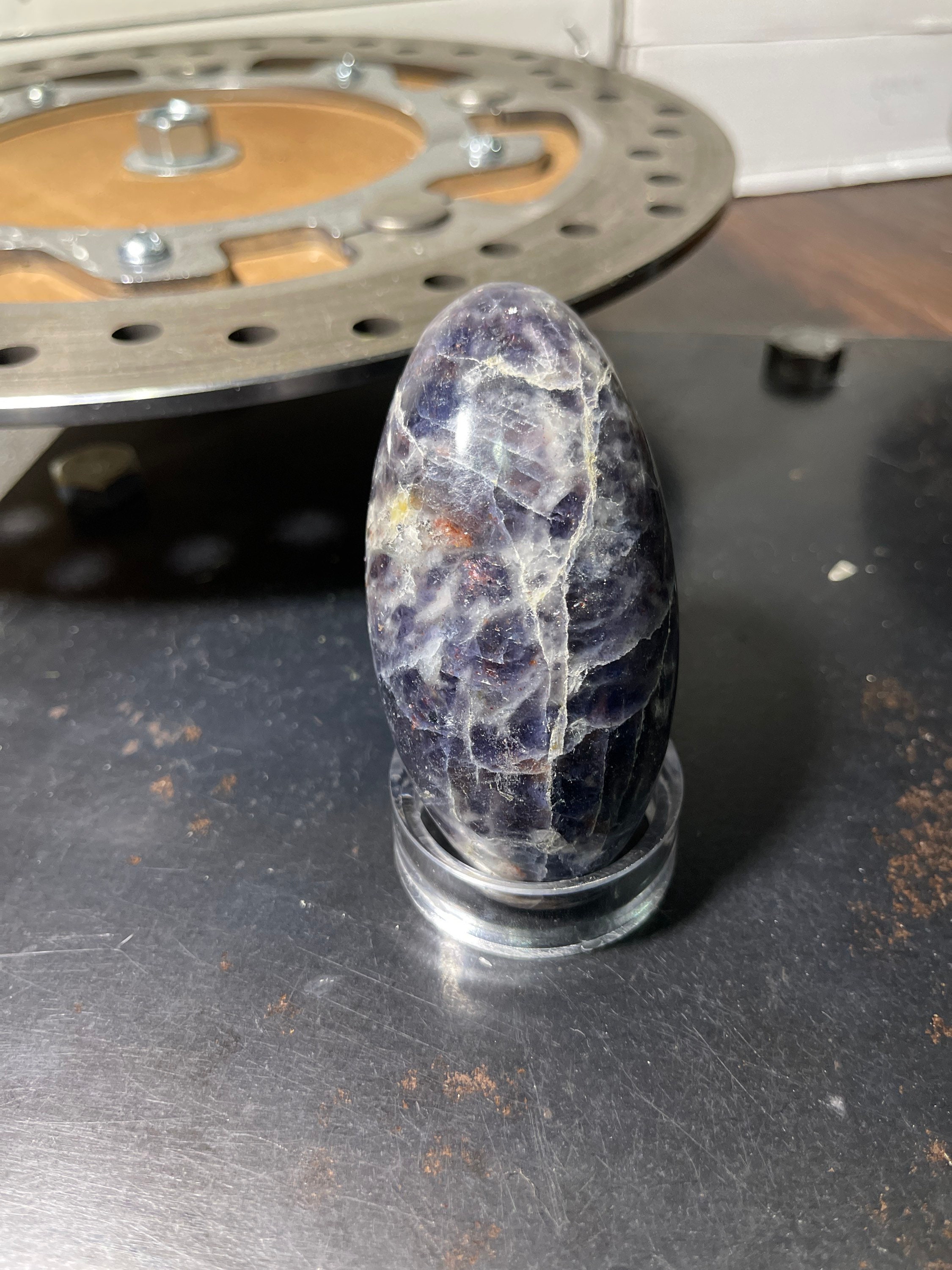 Cordierite pierre de soleil en iolite Shiva Lingam Carving - Etsy France