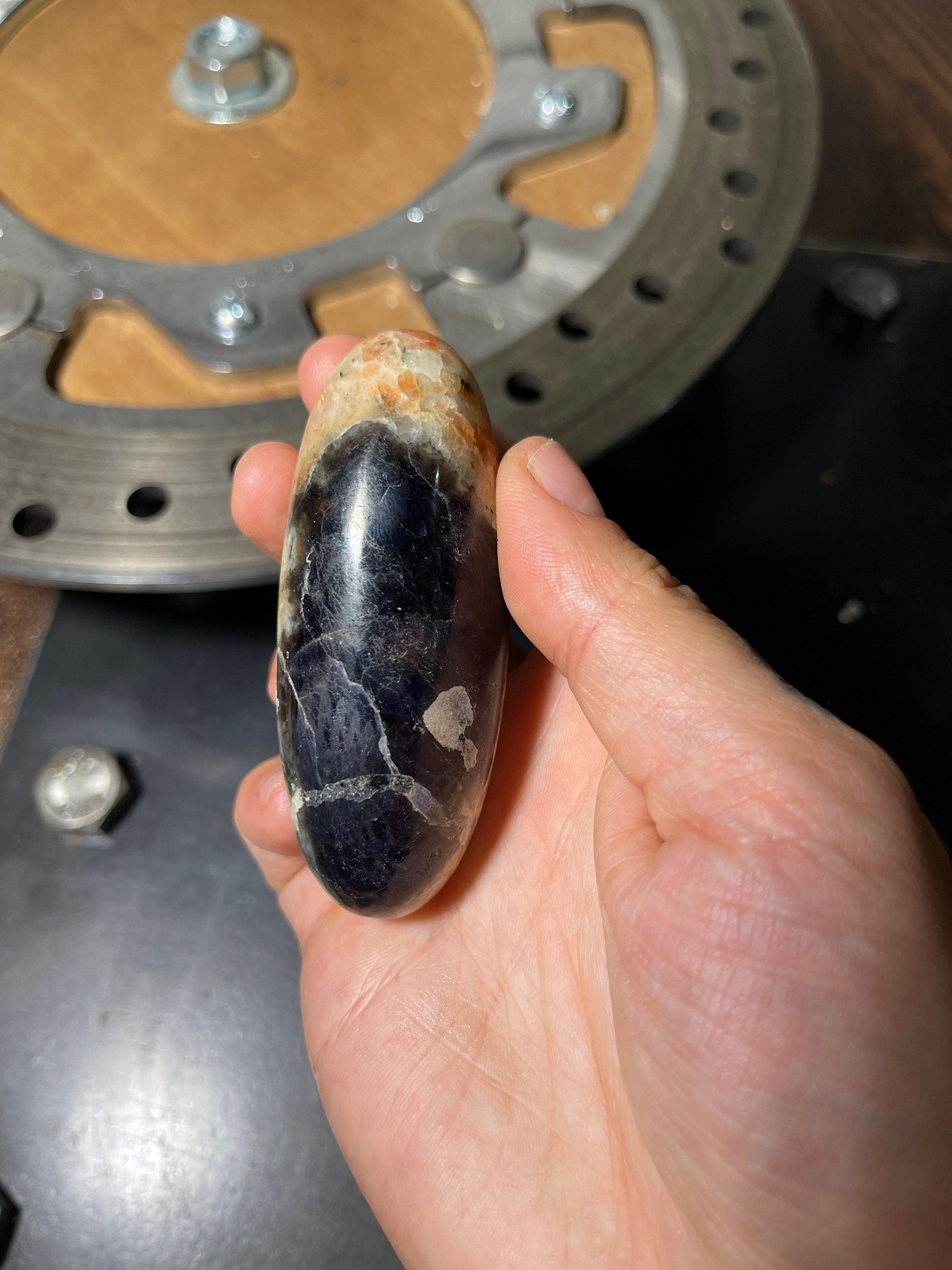Sunstone With Iolite Inclusion Shiva Lingam Carving - Etsy