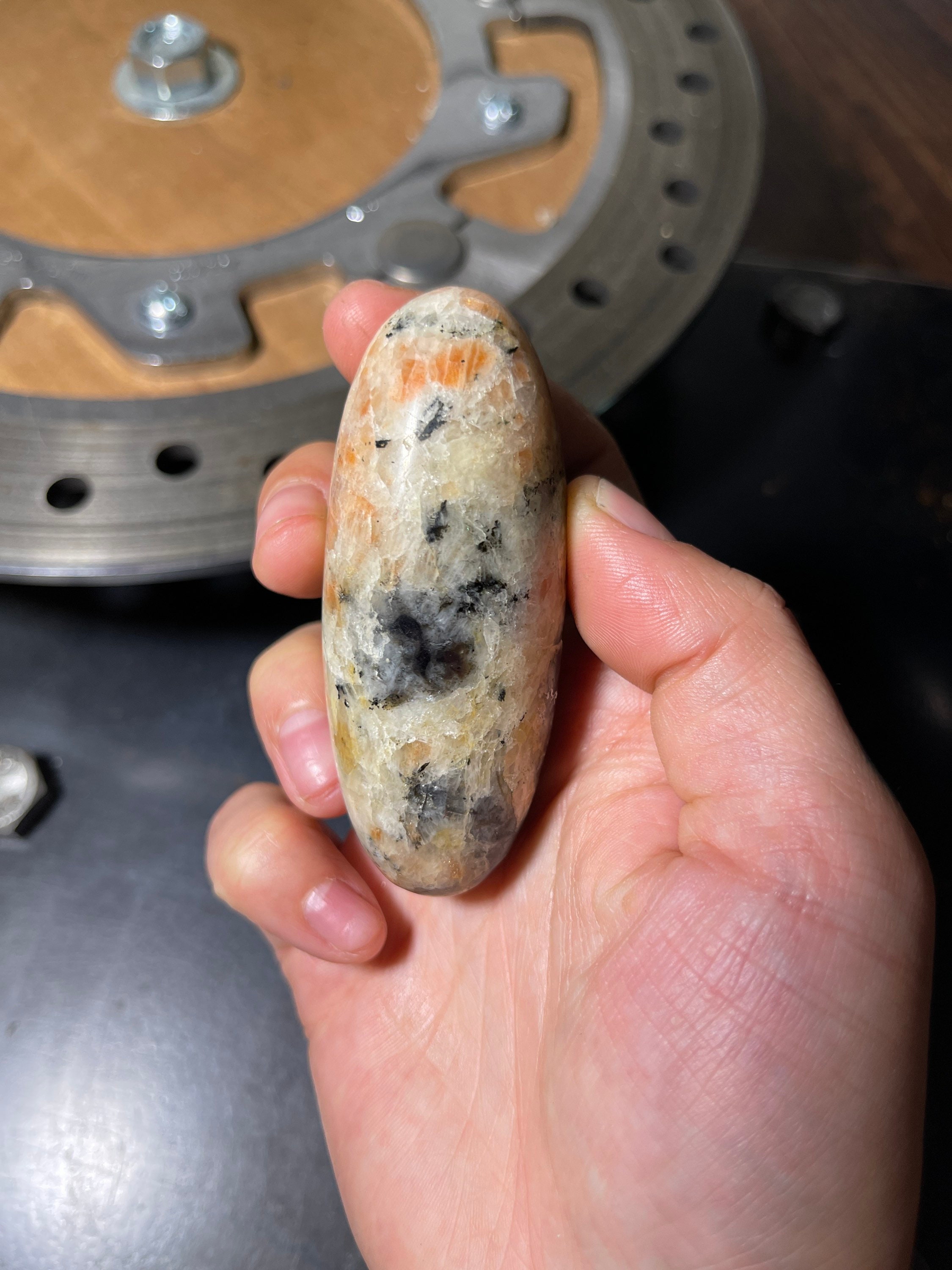 Sunstone With Iolite Inclusion Shiva Lingam Carving - Etsy