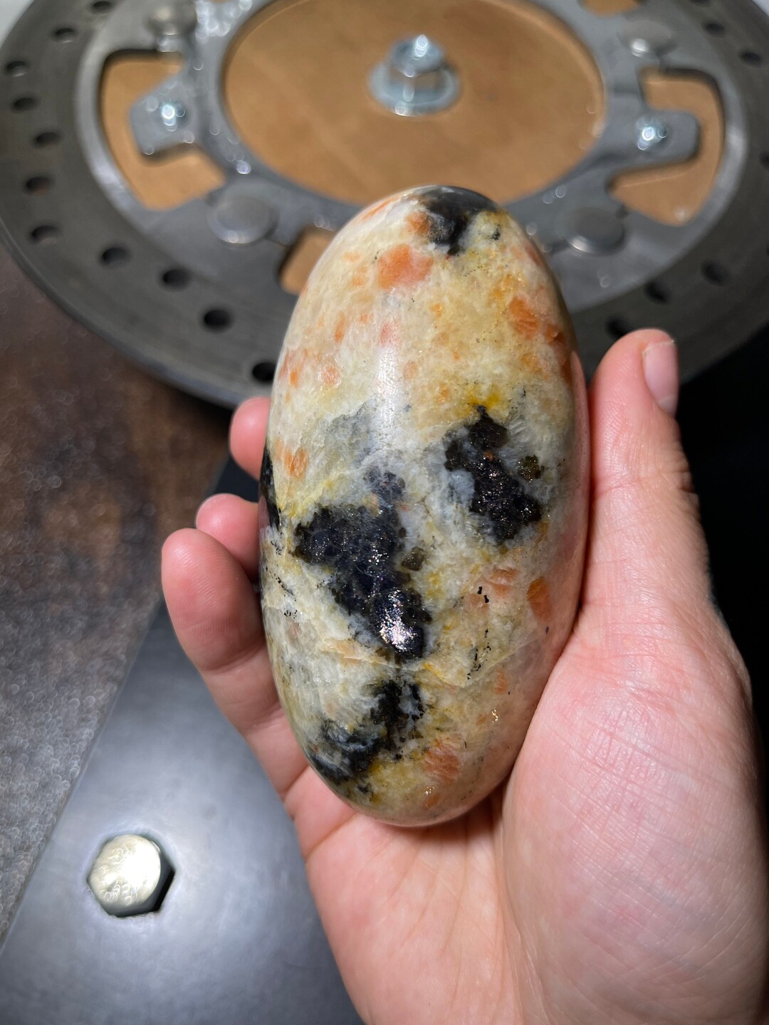 Sunstone With Iolite Inclusion Shiva Lingam Carving - Etsy