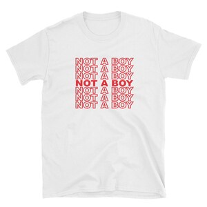 Not a Boy Shirt, Non Binary Pride, LGBT T Shirt, Queer Shirt, LGBTQ T ...