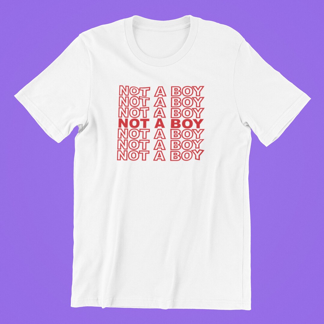 Not a Boy Shirt, Non Binary Pride, LGBT T Shirt, Queer Shirt, LGBTQ T ...