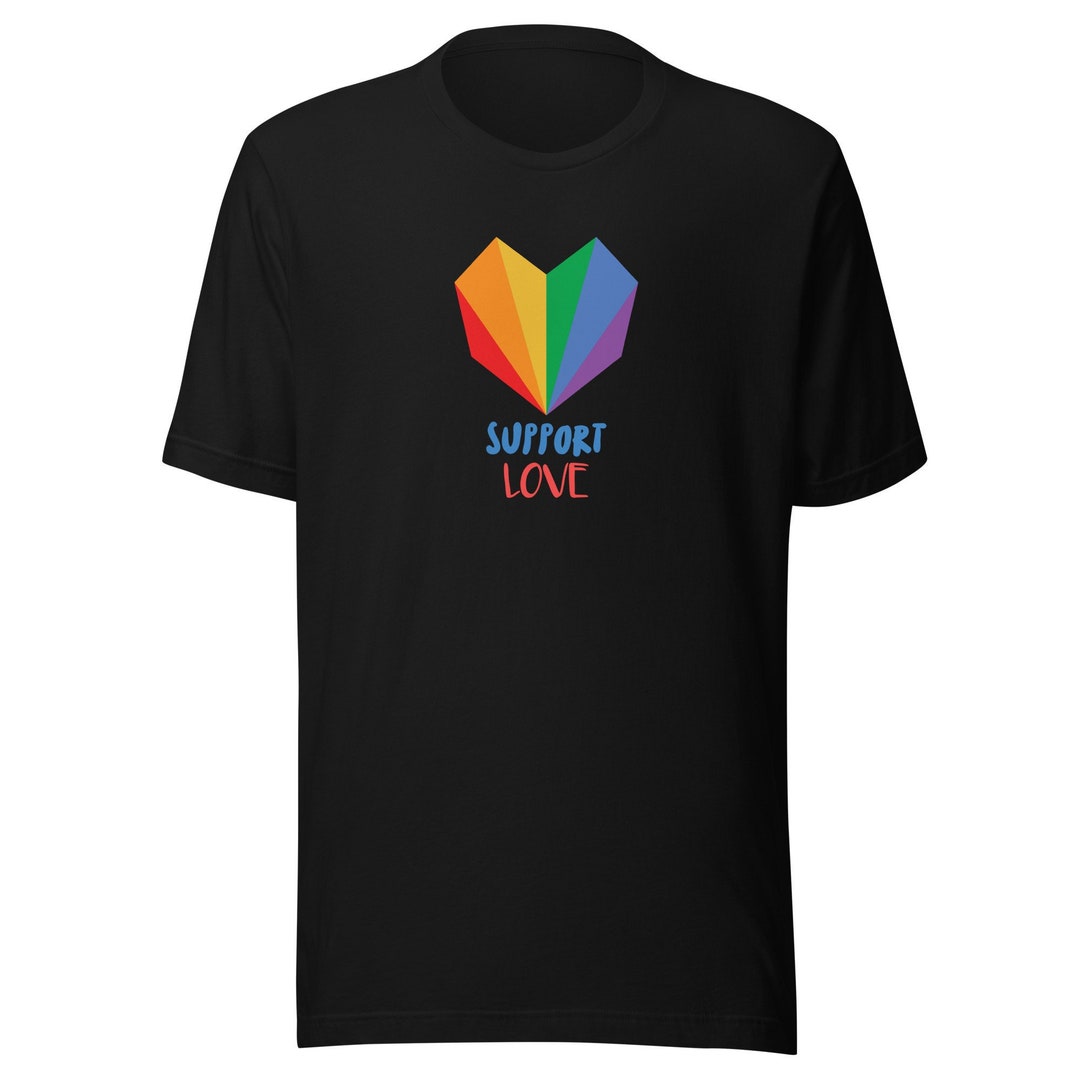 Support Love Camiseta premium, camiseta del orgullo gay, camiseta queer, camiseta linda para el ...