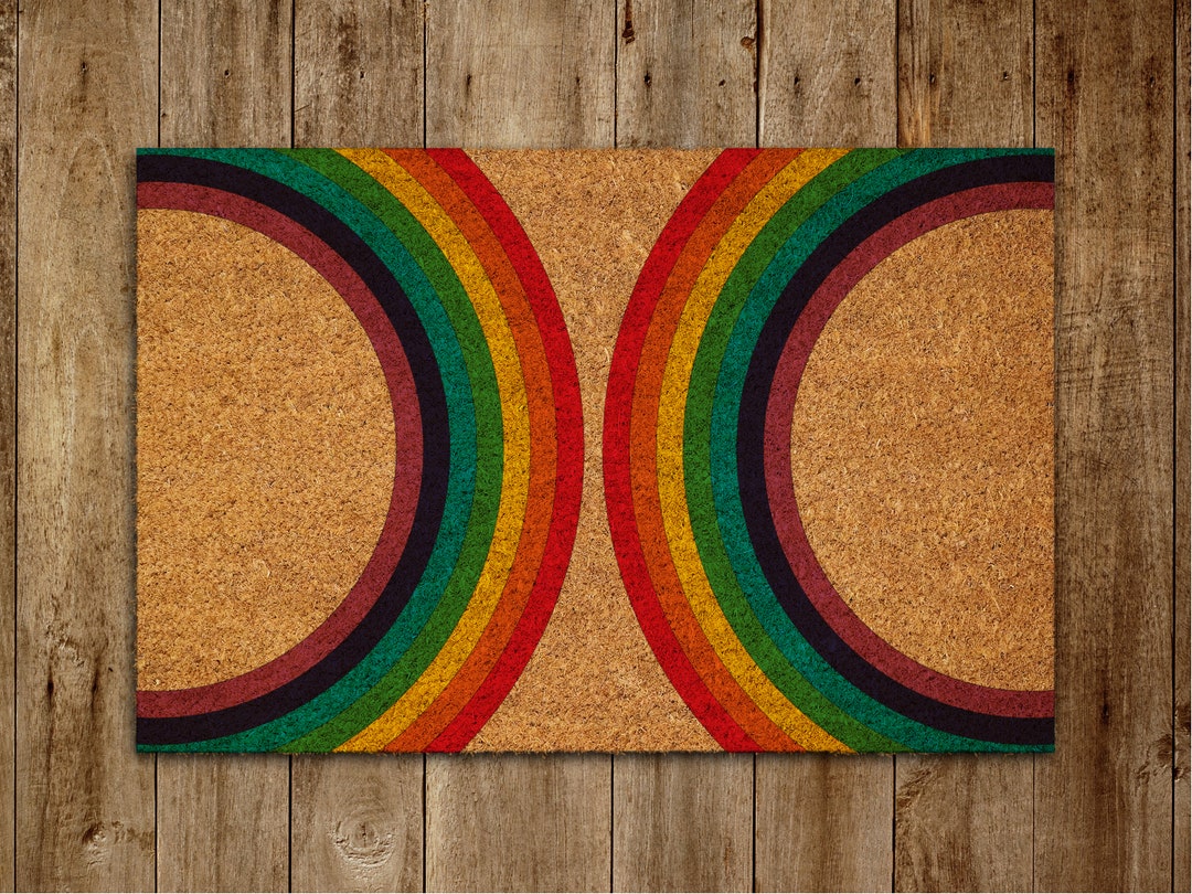 Couple Rainbow Door Mat, Rainbow Coir Door Mats, Couple Funny Rainbow ...