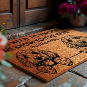 Golden Doodle Doormat, the Golden Doodle Mat, No Need to Knock Doormats ...