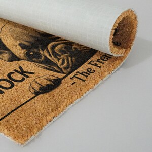 Frenchie Peekaboo Door Mat, French Bulldogs Peekaboo We Know You ARE ...