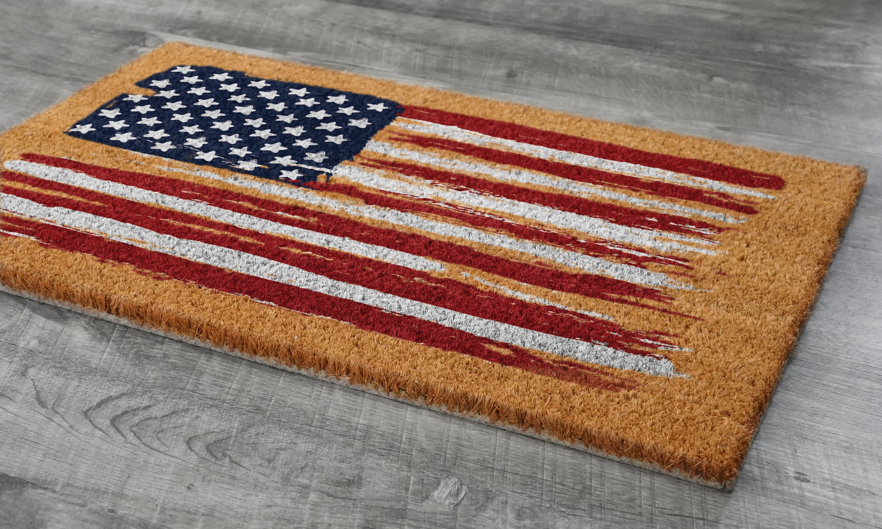 USA Flag Patriotic Door Mats Funny Doormat USA Flag Welcome - Etsy