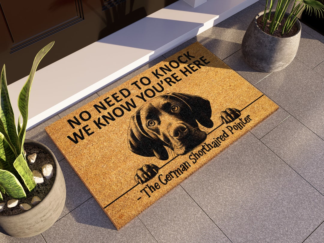 German Shorthaired Pointer Peekaboo Doormat, the German Shorthaired ...