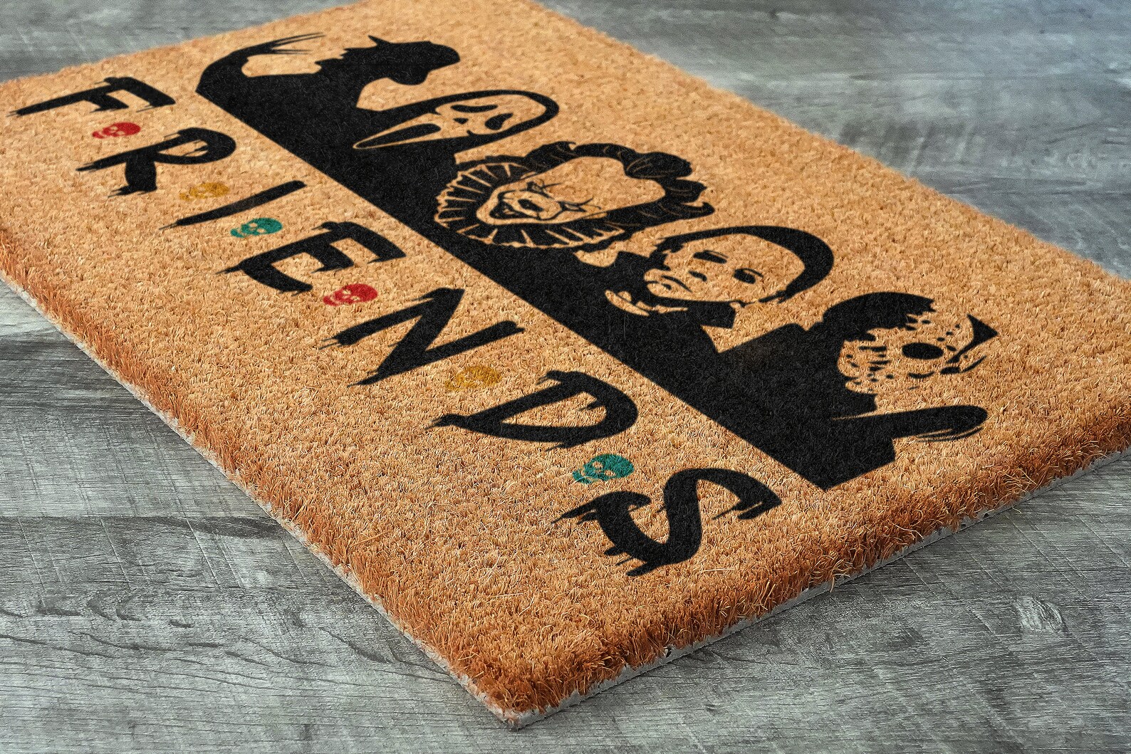 Best Friends Halloween Team Coir Door Mat Welcome Horror - Etsy