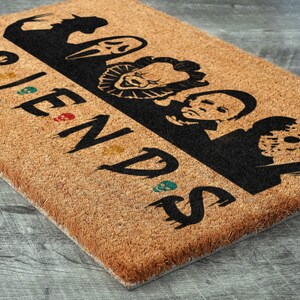 Best Friends Halloween Team Coir Door Mat, Welcome Horror Characters ...