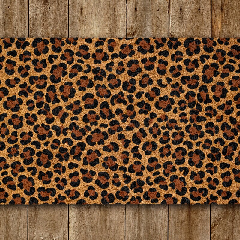 Leopard Door Mat - Etsy