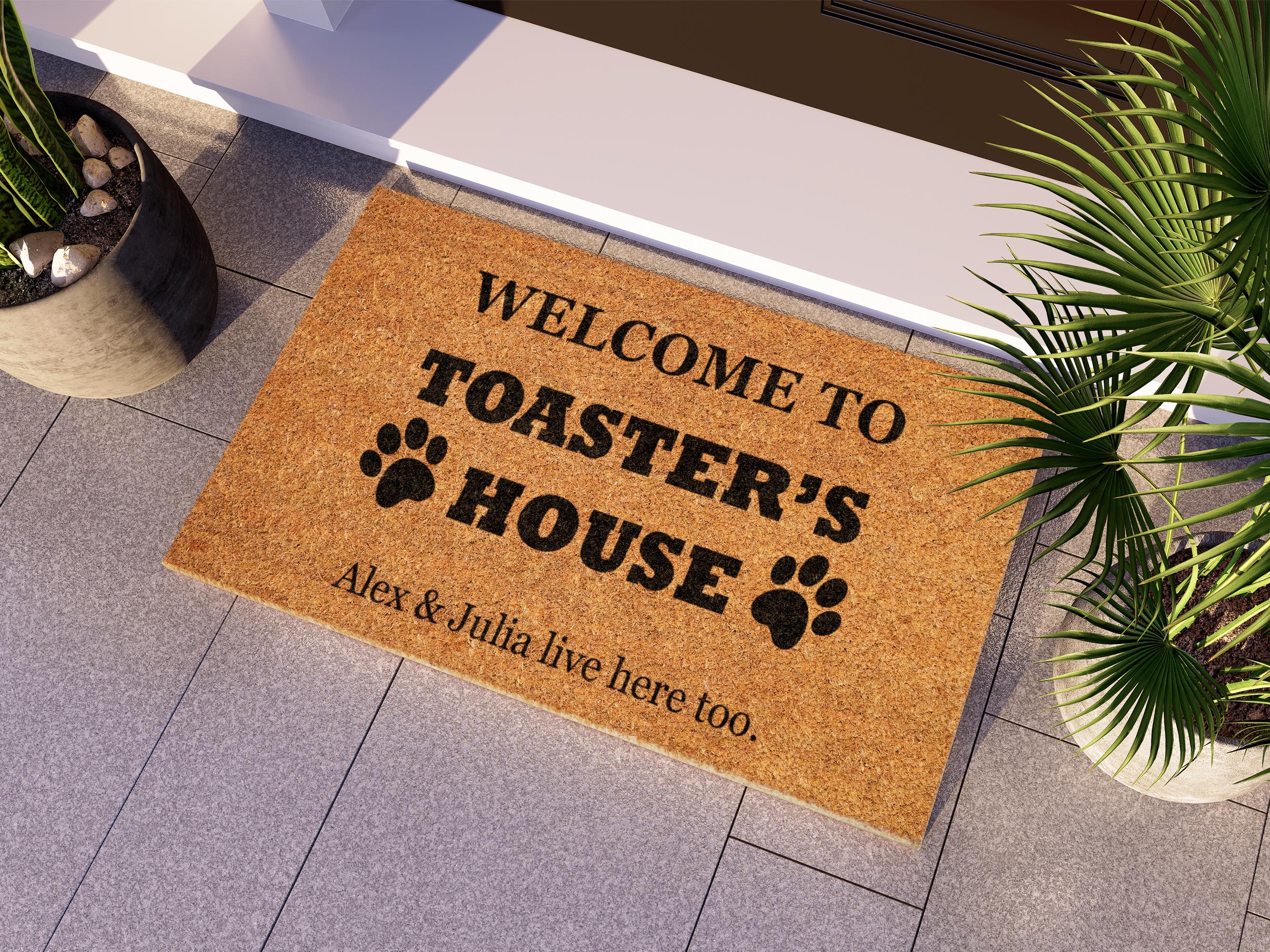 Dog Name Mat Personalized-welcome Mat for Dog-door Mat for Dogs ...