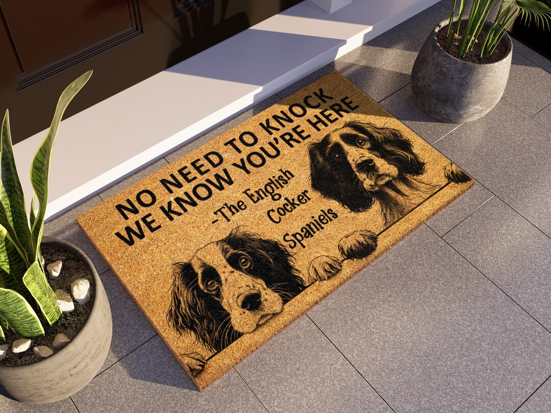 English Cocker Spaniel Door Mat, the English Cocker Spaniels We Know ...