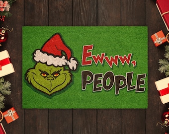 Grinch Door Mat Outdoor - Etsy