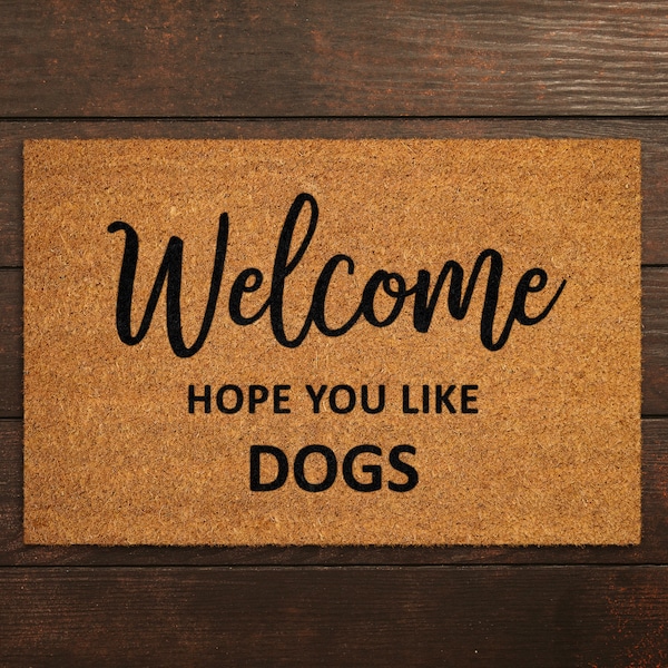 Funny Dogs Doormat - Etsy
