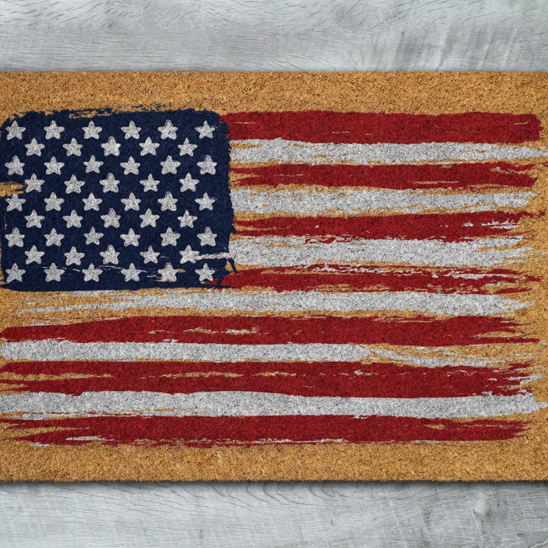 Patriotic Door Mat - Etsy