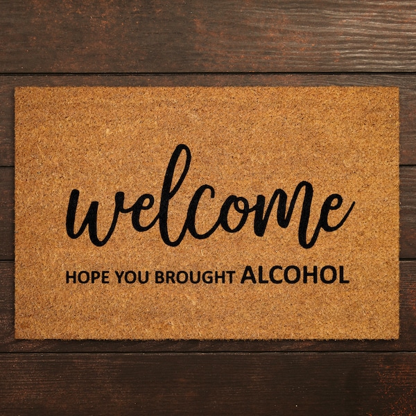 Alcohol Doormat - Etsy
