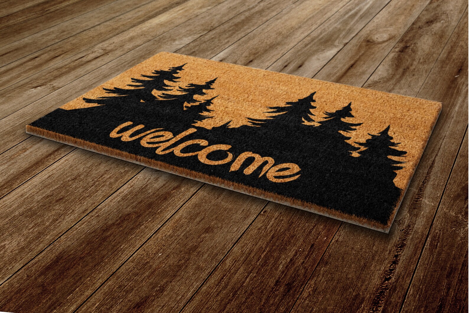 Welcome to Forest Door Mat, Forest Welcome Coir Door Mats, Funny ...
