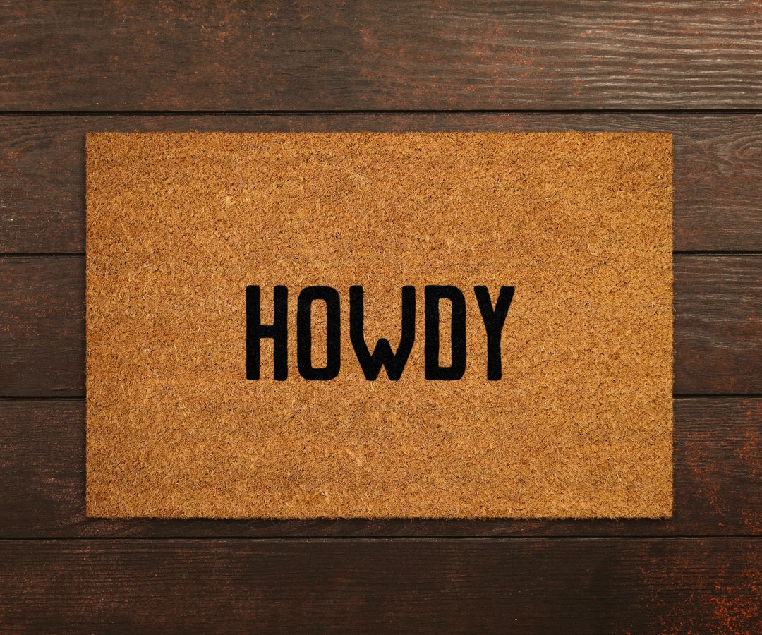 Welcome Howdy Front Door Doormats, Welcome Howdy Doormat, Home Doormats ...
