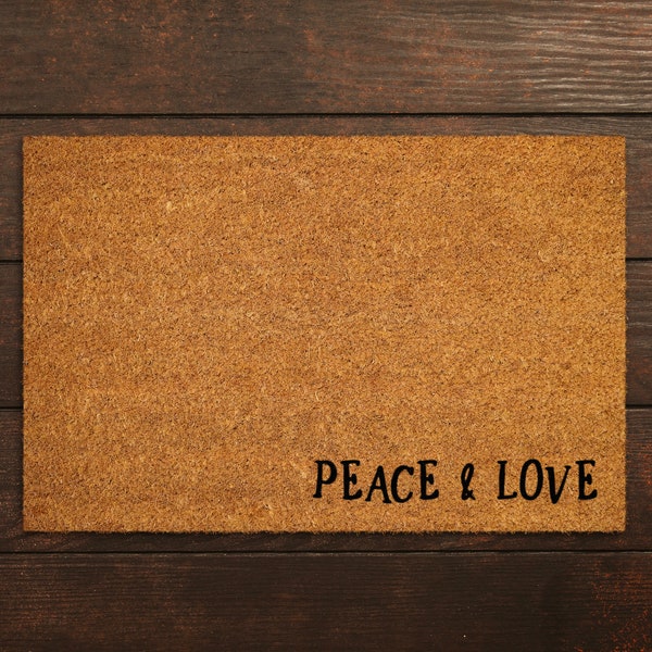 Peace Doormat - Etsy