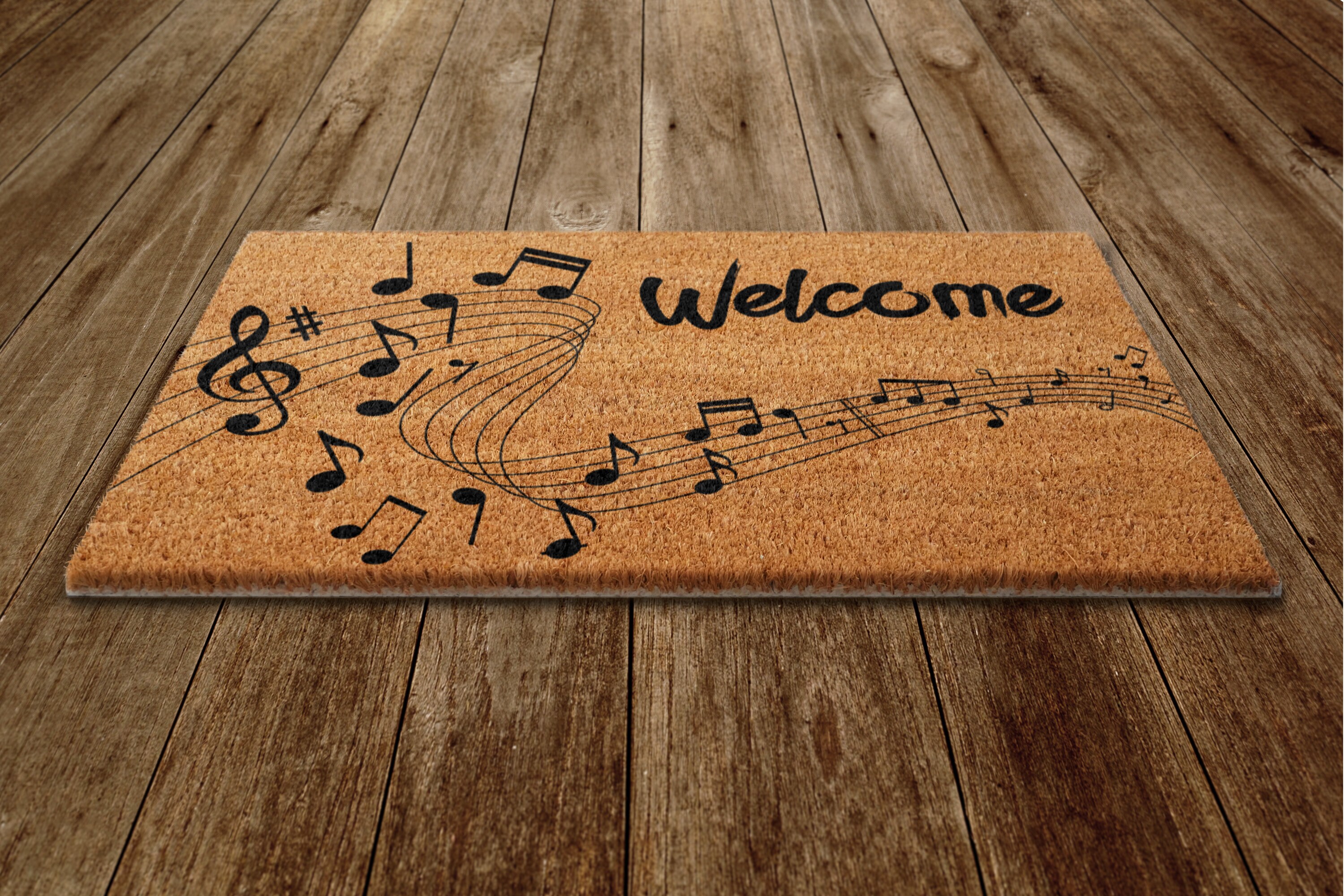 Music Notes Door Mat Music Welcome Door Mat Funny Doormat - Etsy