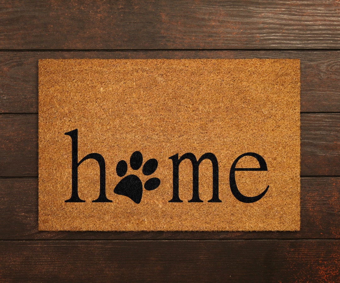 Home Dog Doormat, Home Dog Paw Doormats, Home Dog Mats, Welcome Home ...
