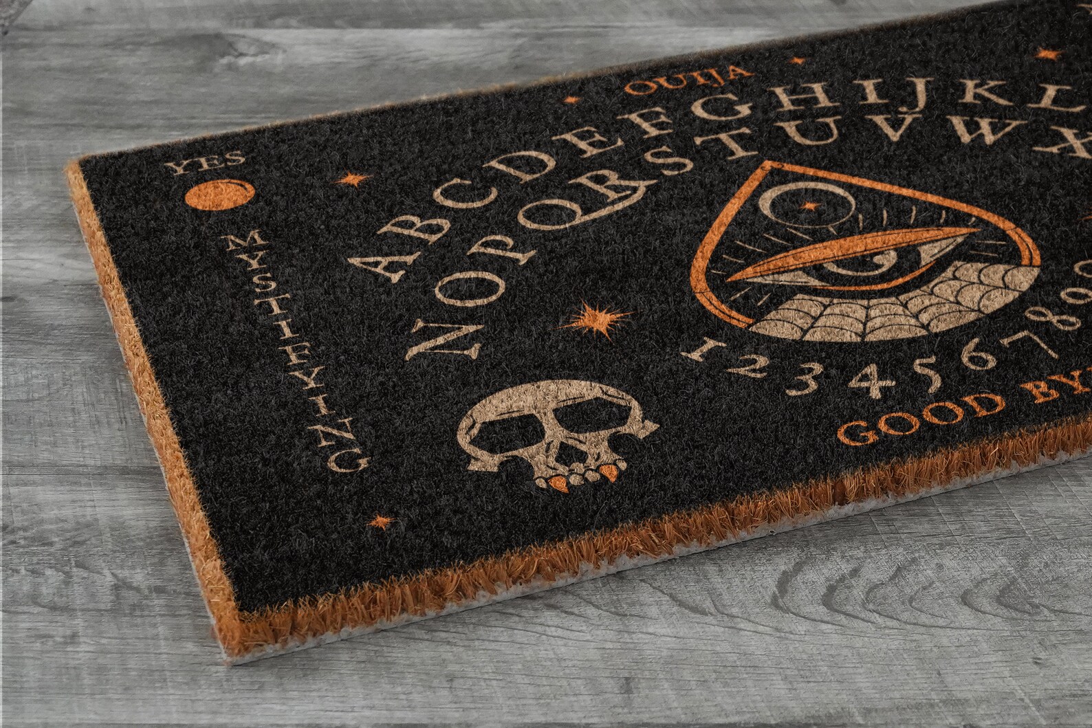 Halloween Skeleton Ouija Board Coir Door Mat Welcome - Etsy