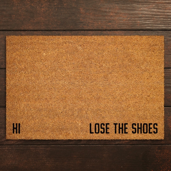 Shoes off Doormat - Etsy
