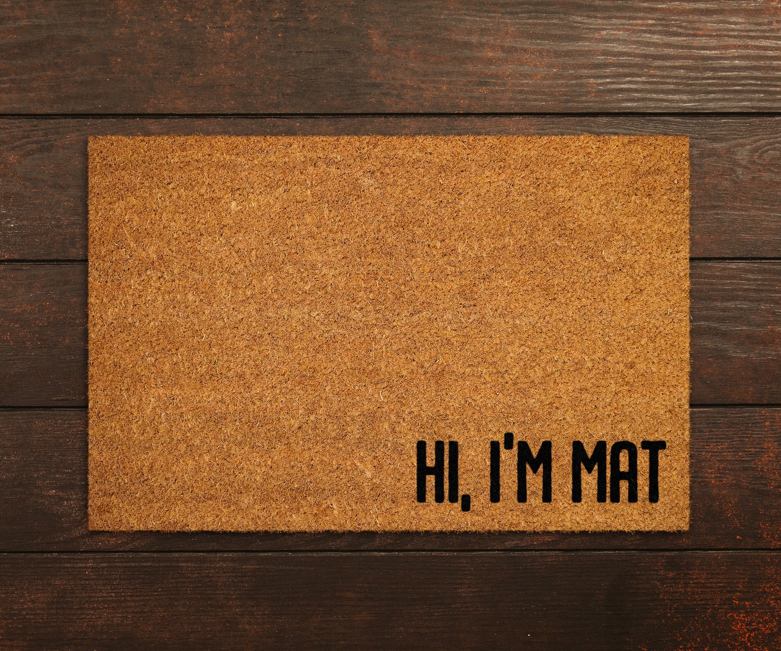 Hi I'M Mat Doormat Hi I'M Door Mat Hi I'M Door - Etsy