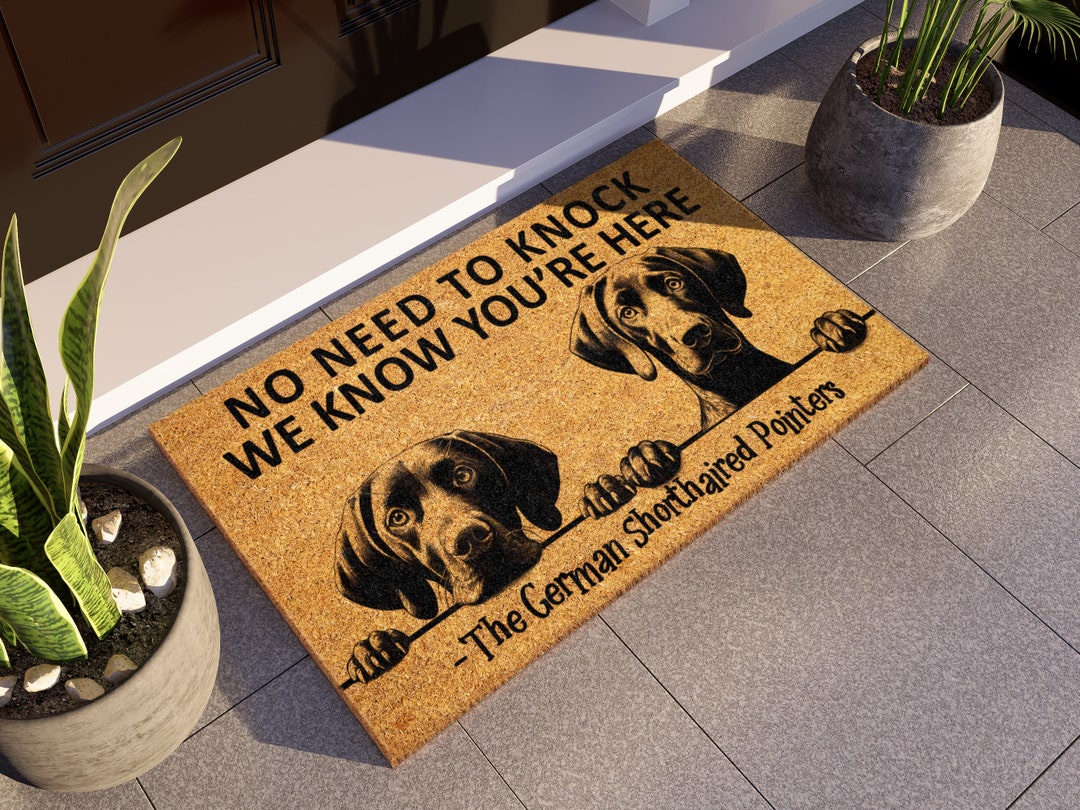 Peekaboo German Shorthaired Pointer Doormat, the German Shorthaired ...
