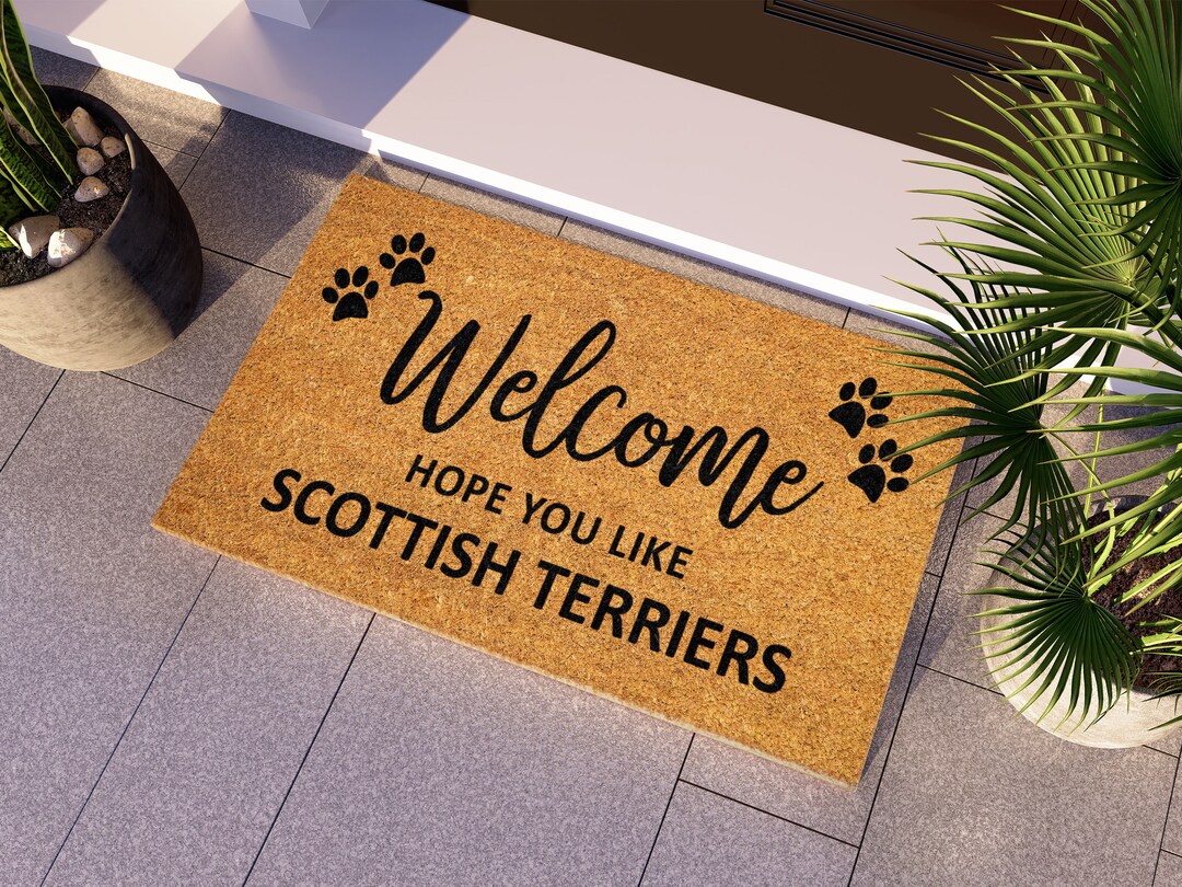 Scottish Terrier Doormat, Hope You Like Scottish Terriers Door Mat ...