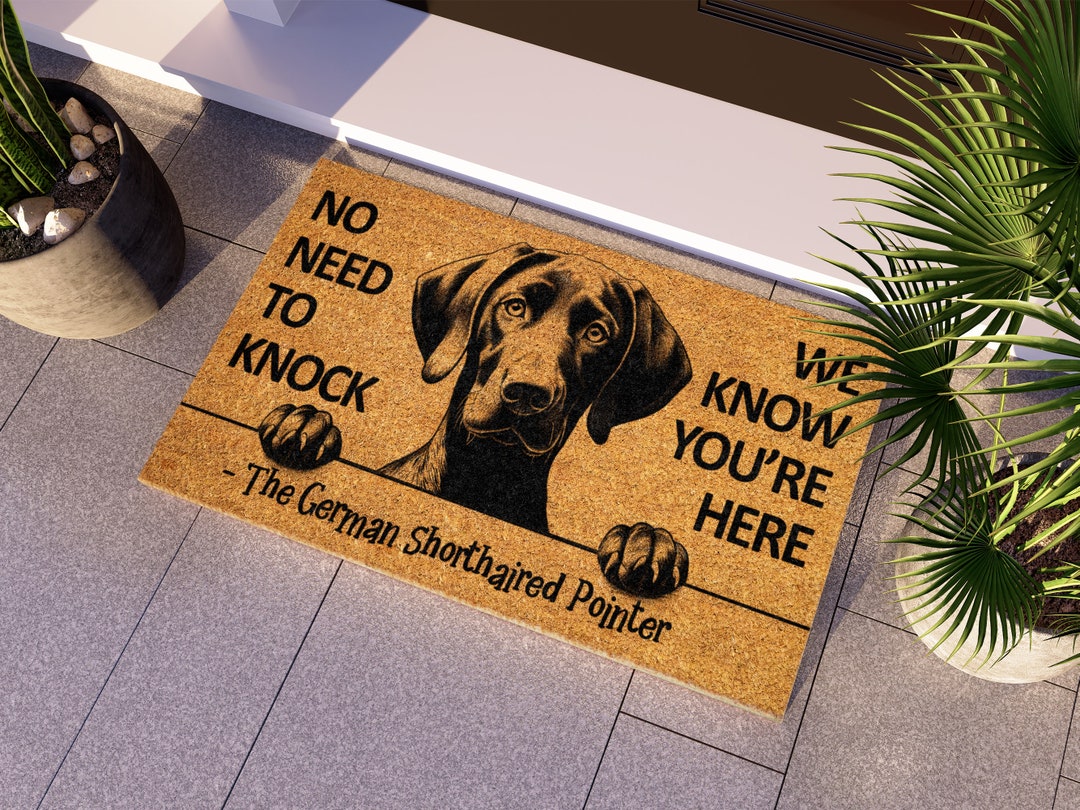 German Shorthaired Pointer Peekaboo Doormat, the German Shorthaired ...