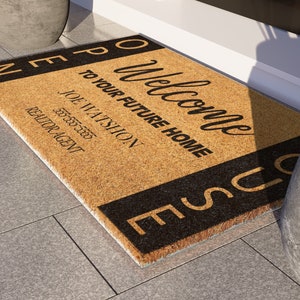Realtor Custom Doormat Open House Doormat Realtor Doormat Business ...