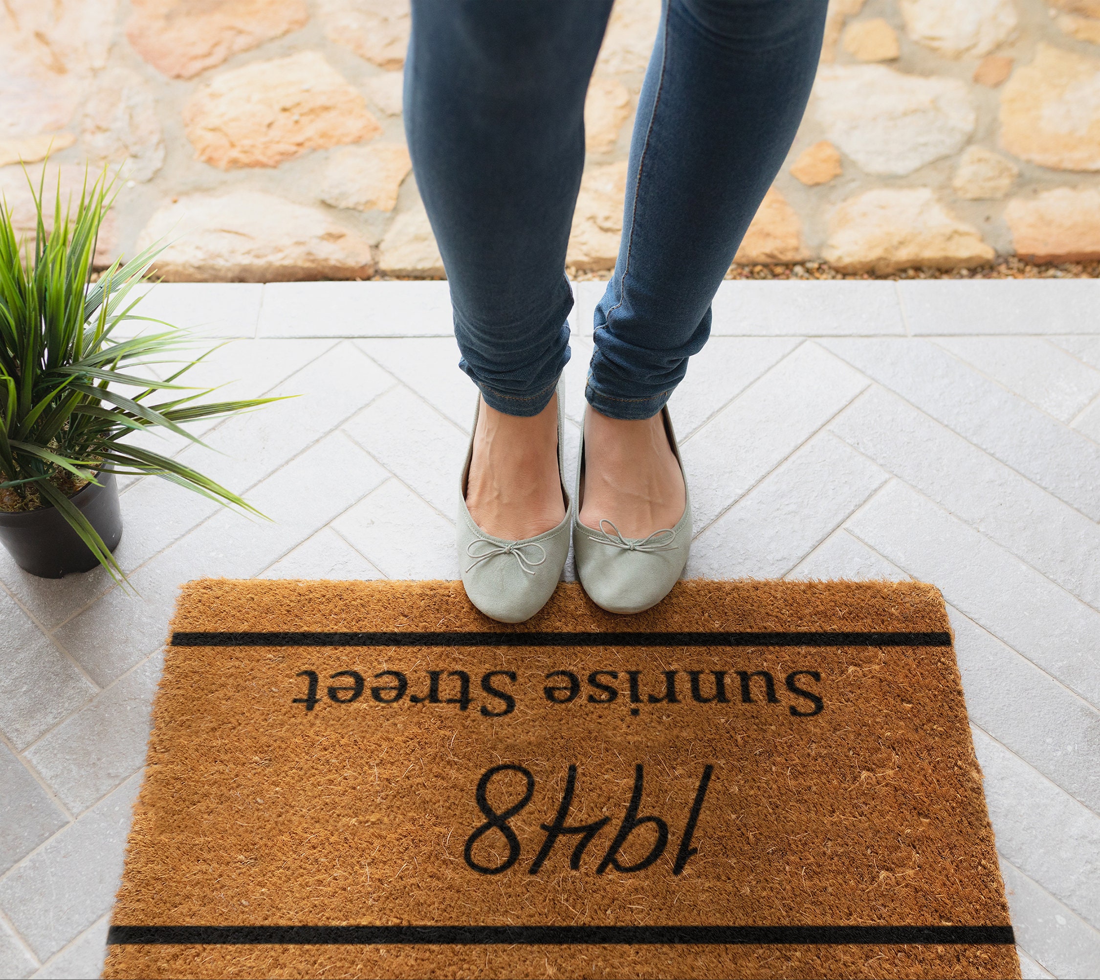 Personalized Street address Doormat Personalized Door Mat | Etsy