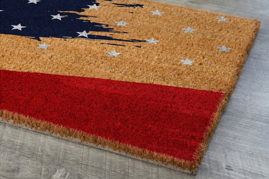 USA Flag Door Mat, Patriotic Door Mats, Funny Doormat, Welcome Mats - Etsy