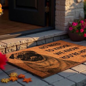 Personalized Doormat From Your Photo, No Need to Knock Boxer Doormats ...