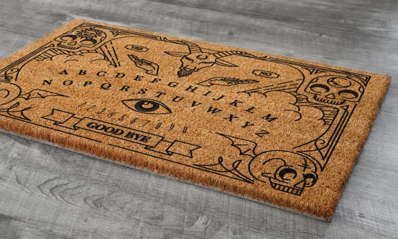 Halloween Classic Ouija Board Coir Door Mat Welcome Halloween - Etsy