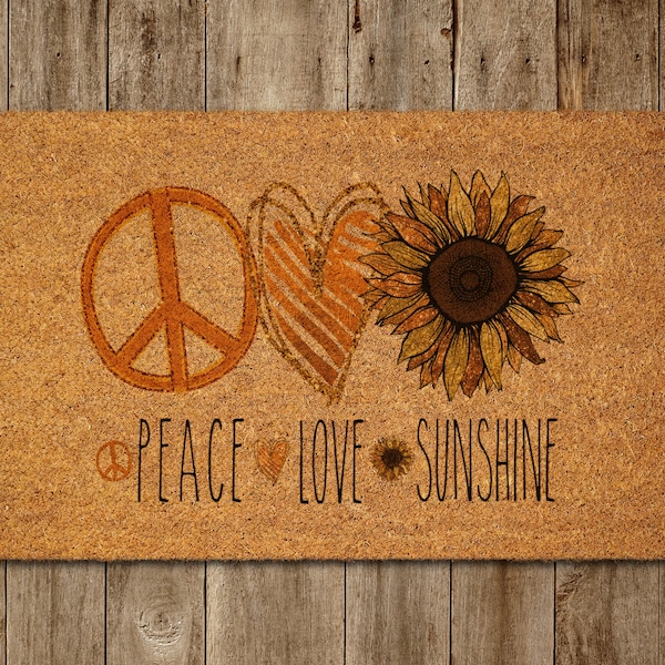 Peace Doormat - Etsy