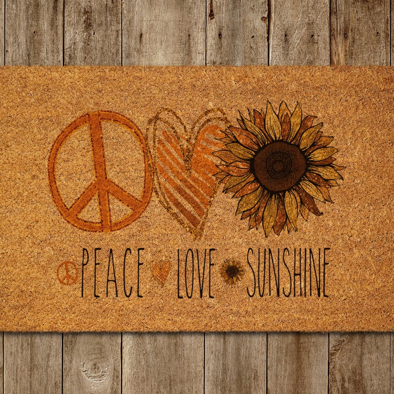 Peace Doormat - Etsy