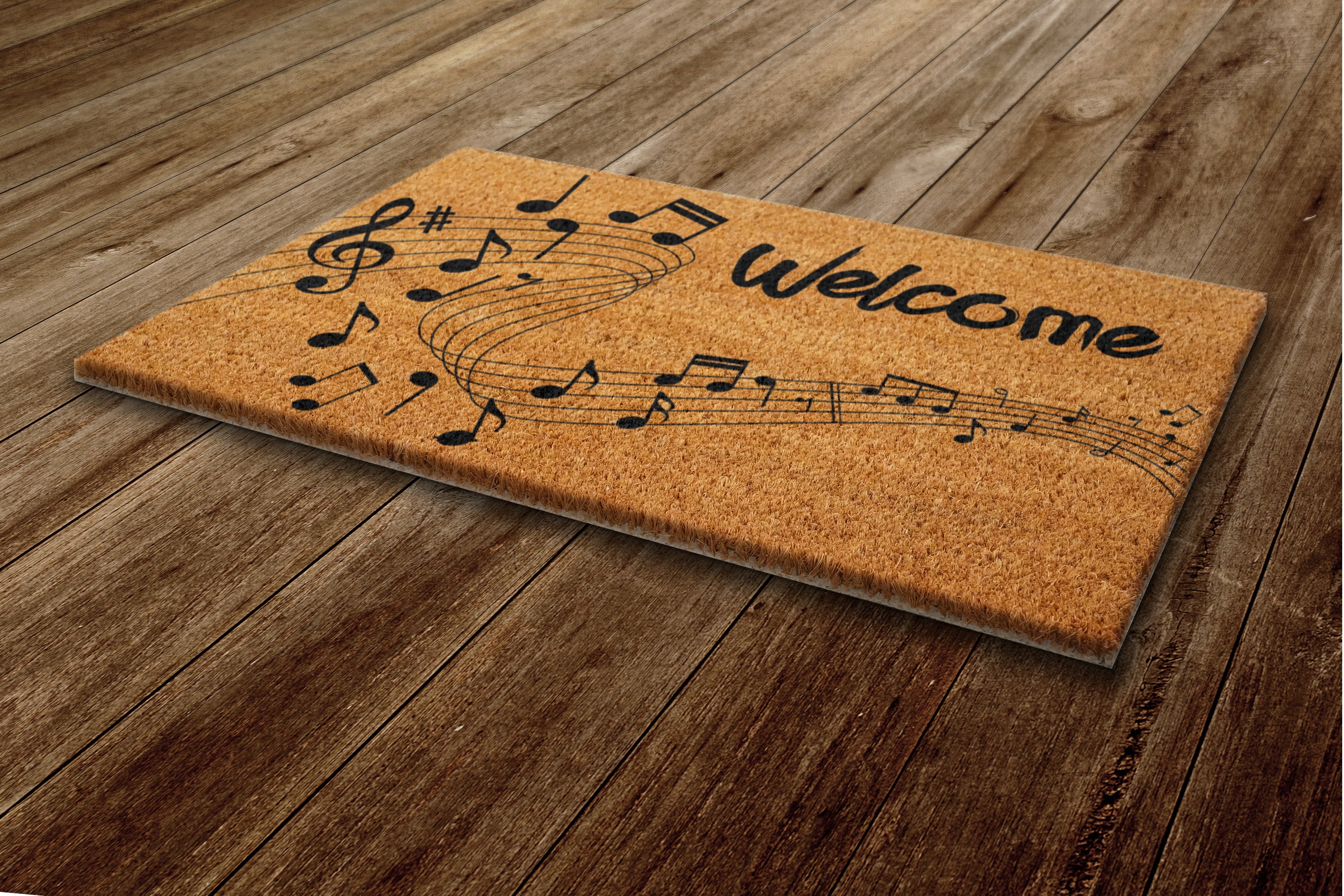 Music Notes Door Mat Music Welcome Door Mat Funny Doormat - Etsy