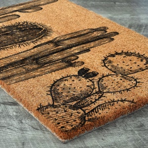 Cactus Close up Doormat, Welcome Cactuses Doormats, Cactus Doormats ...