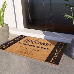 Realtor Custom Doormat Open House Doormat Realtor Doormat Business ...