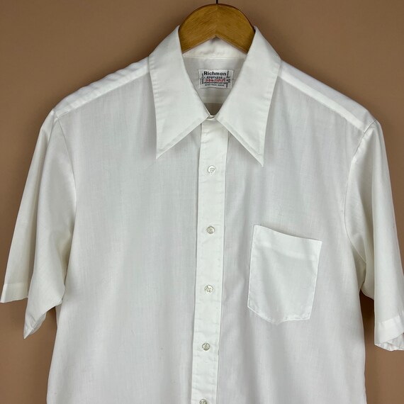 Vintage Mens Size XL 46 inch Chest White Button Up Dr… - Gem